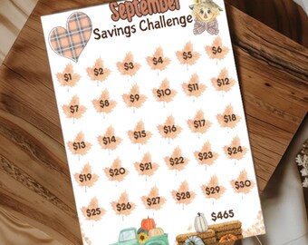 November Savings Challenge | Monthly Savings Challenge | Instant ...
