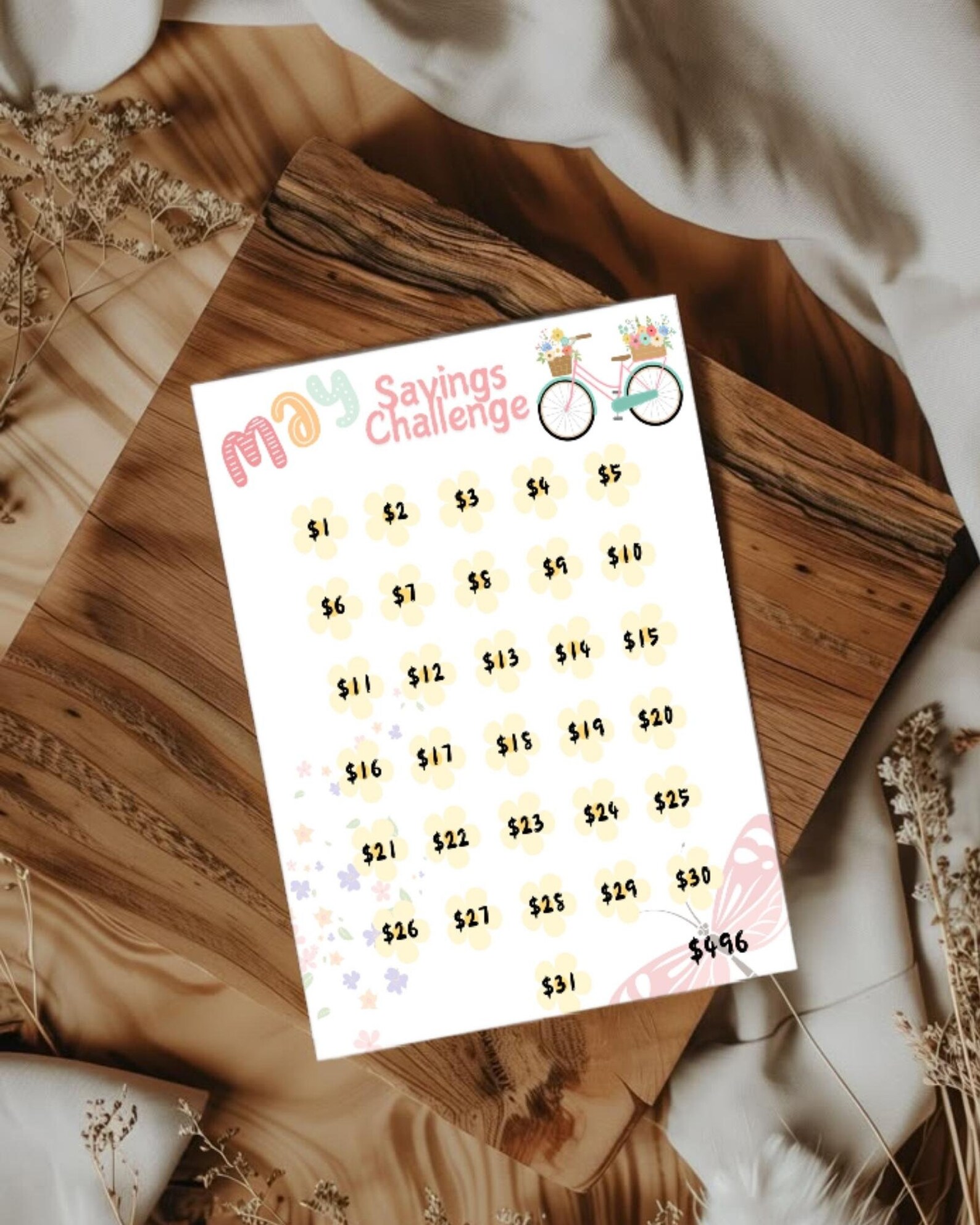 May Savings Challenge | Monthly Savings Challenge | Instant Download ...