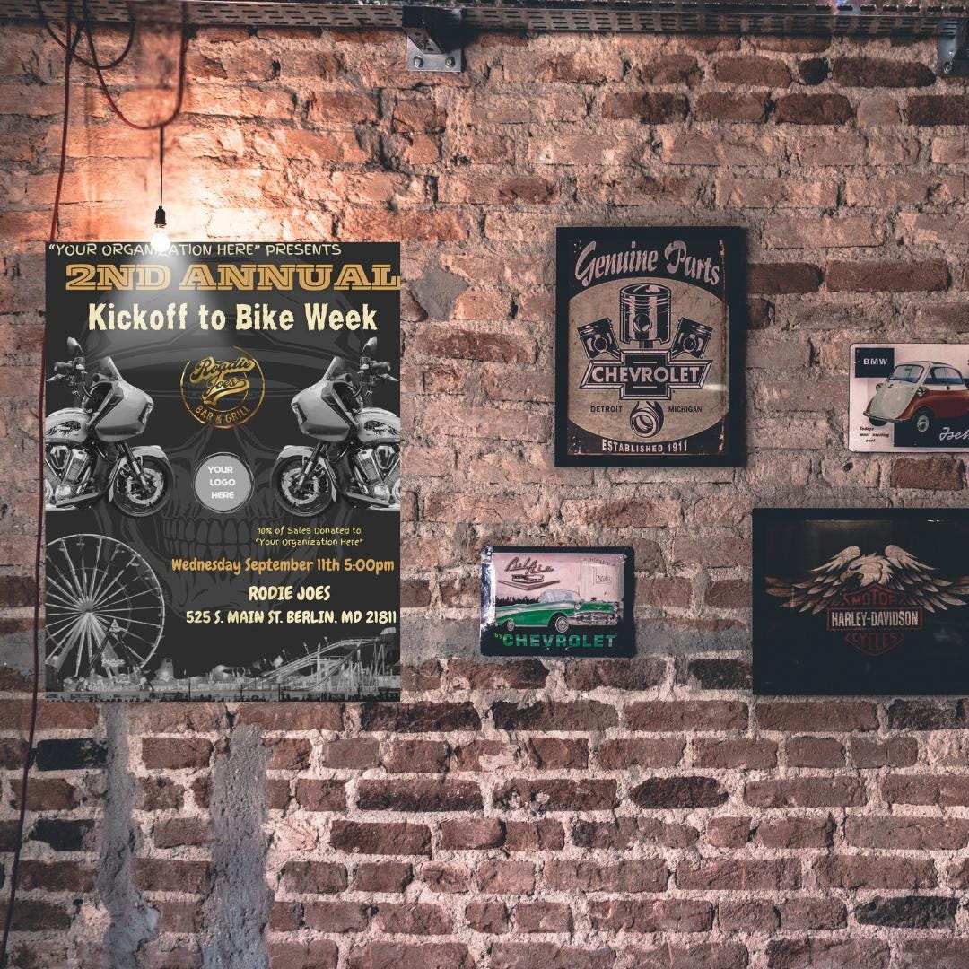 Editable Bike Night Flyer | Motorcycle Event Flyer | Motorcycle Club ...