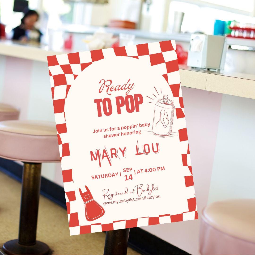 Ready to Pop Soda Theme Baby Shower Invite - Etsy