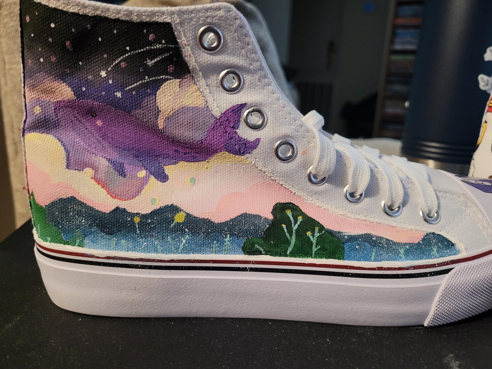BTS Fandom Inspired Hand-painted Shoes! One-of-a-kind, Unique and Ready ...