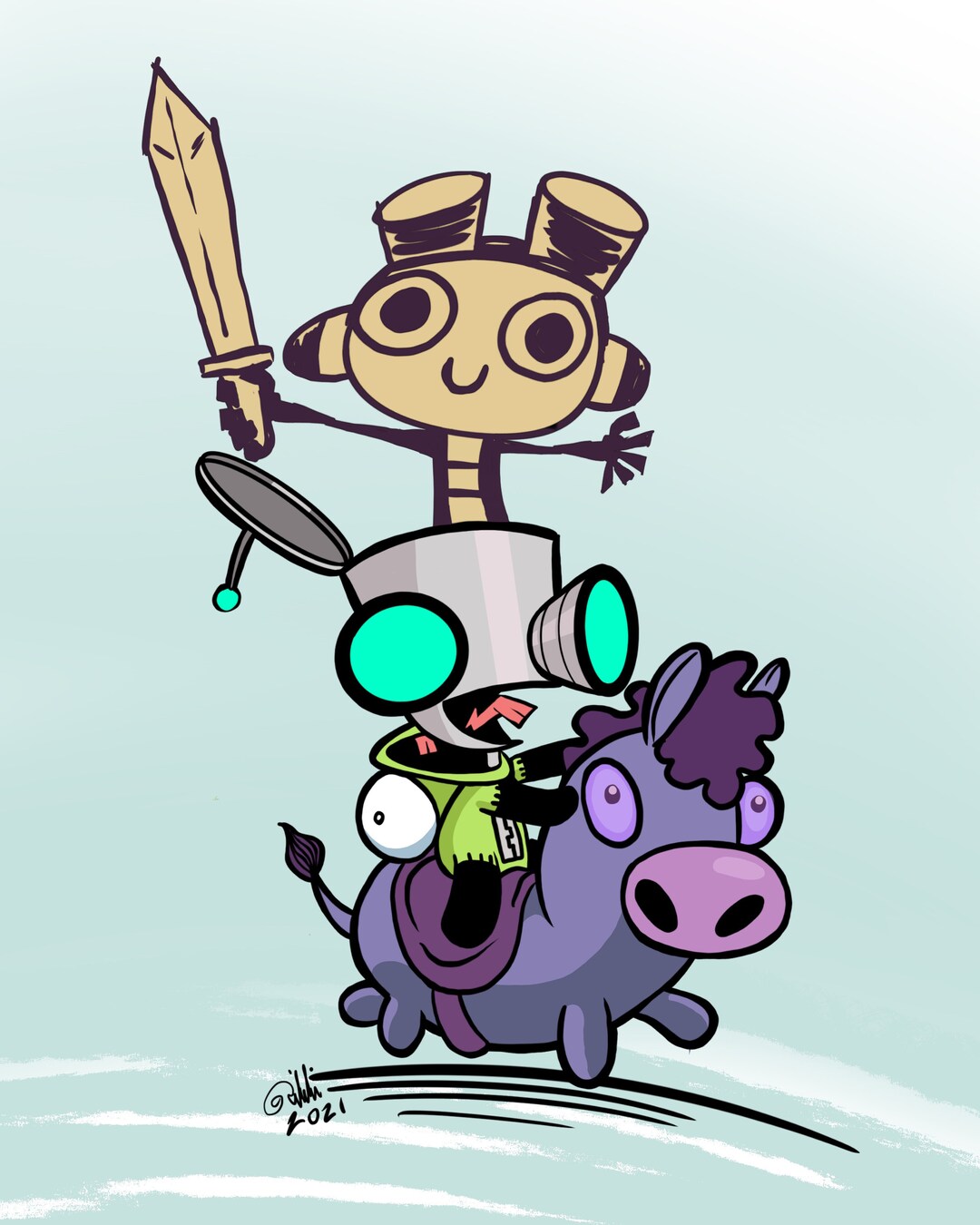 Doodle Friends! - Autographed Print - Etsy