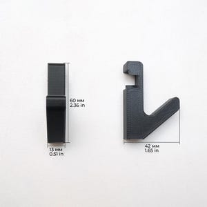 Acoustic Panel Hooks Black Rack, Decorative Panel 3D Printed, Hanger ...