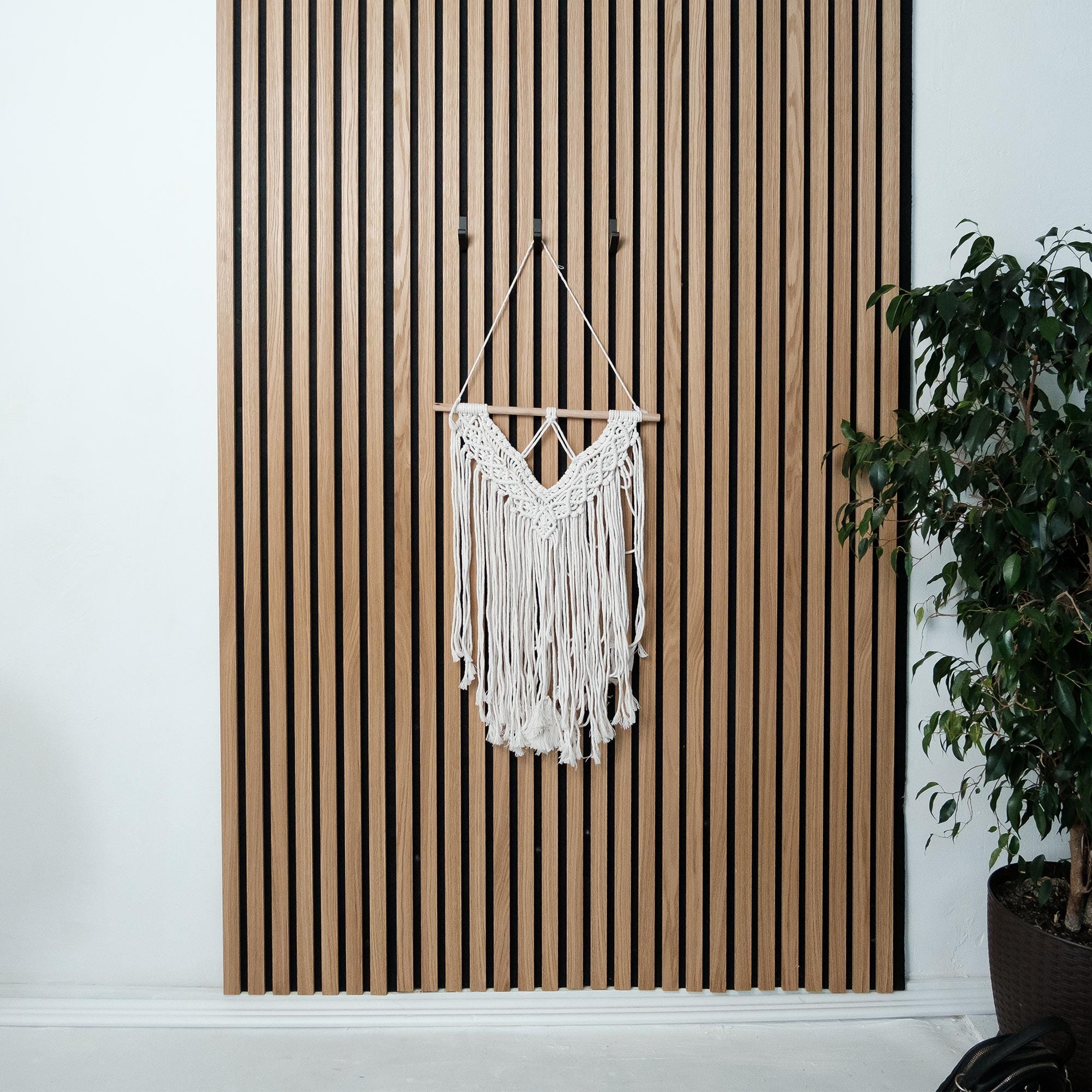 Acoustic Panel Hooks Black Rack, Decorative Panel 3D Printed, Hanger ...