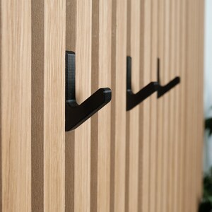 Acoustic Panel Hooks Black Rack, Decorative Panel 3D Printed, Hanger ...