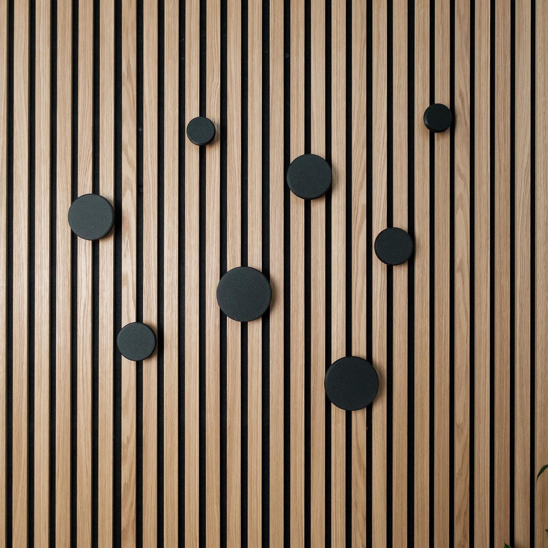 Acoustic Panel Hooks, 3D Printed Black Coat Hooks -acoustic Panel ...