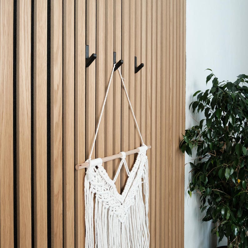 Black Rack Acoustic Panel Hooks, 3D Printed Decorative Hangers for ...