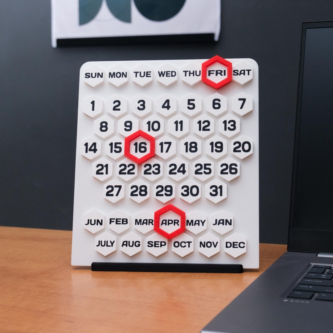 Perpetual Calendar - Never Buy Another Calendar Again! | Reusable Desk ...