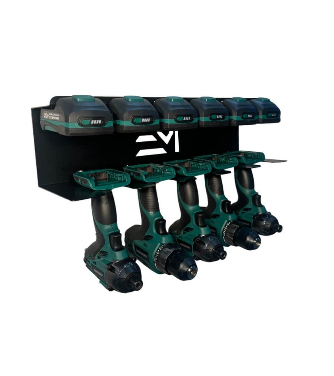 Masterforce 20V Drill and Battery Shelf / Rack / Hanger / Steel / FREE ...