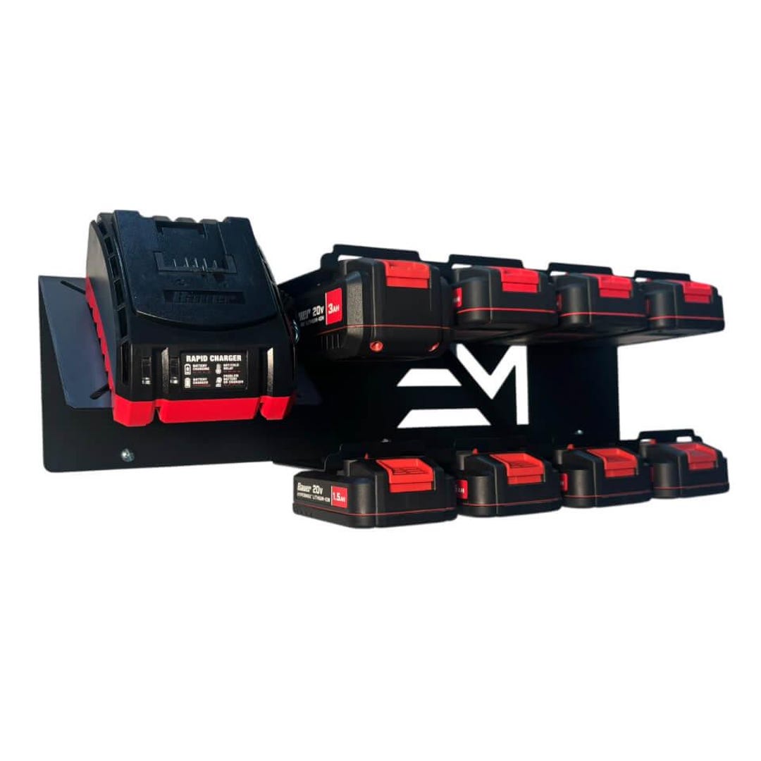 Bauer 20v Battery Organizer Charging Station / Rack / Hanger / Steel ...