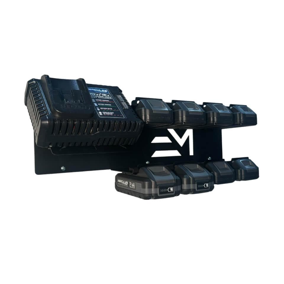 Hercules 20v Battery Organizer Charging Station / Rack / Hanger / Steel ...
