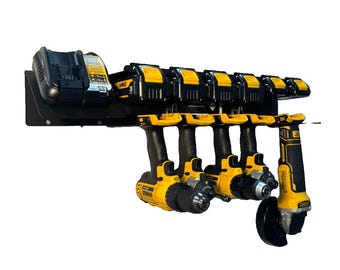 Hercules 20v Battery Organizer Charging Station / Rack / Hanger / Steel ...