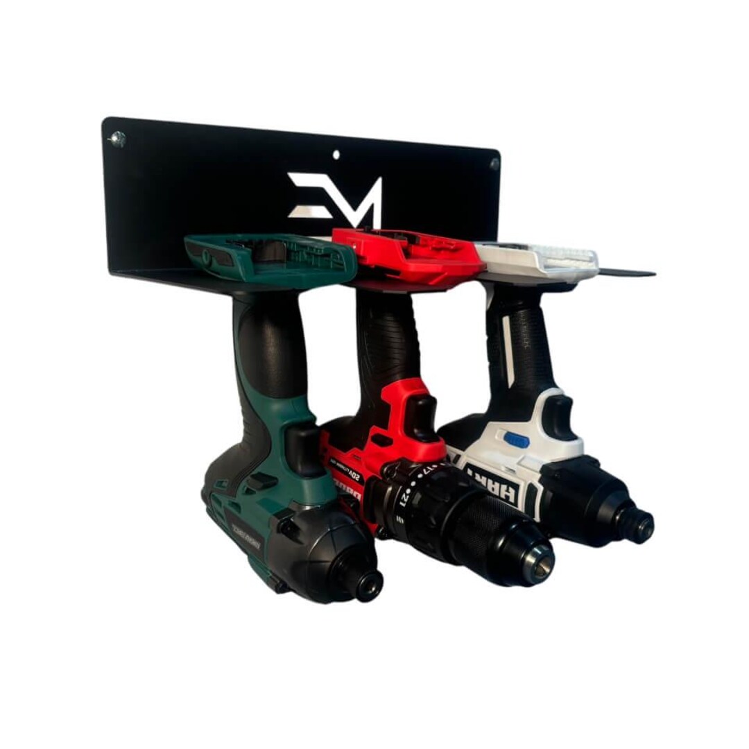 Universal 3-slot Drill Organizer / Rack / Hanger / Steel / FREE ...