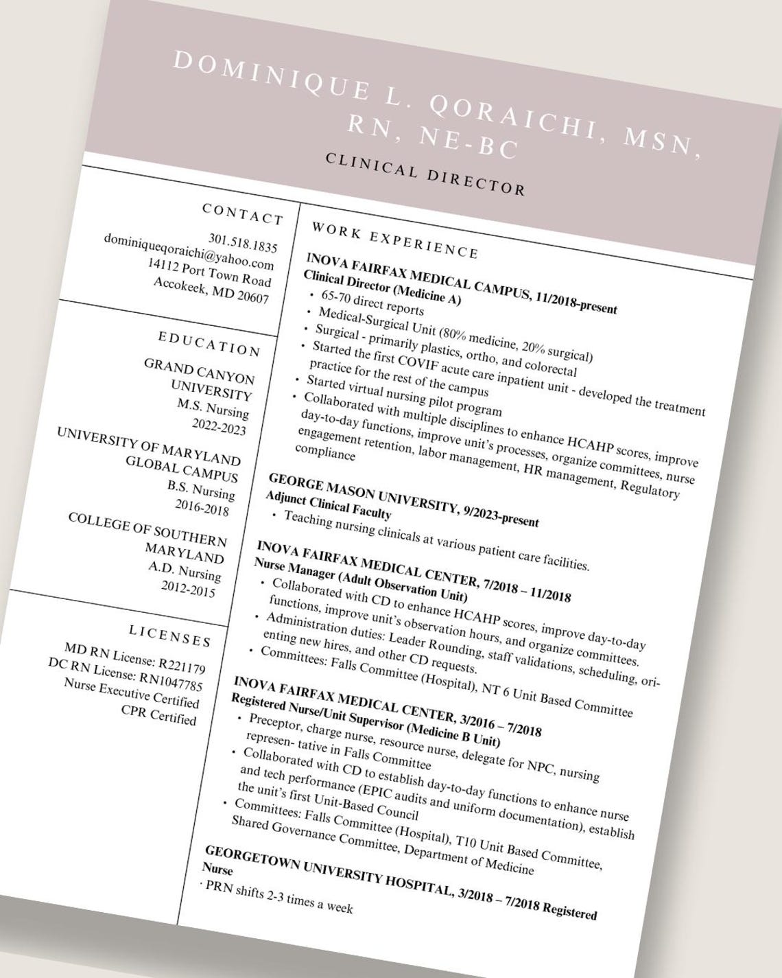 Nursing Portfolio Template – Canva Editable Design - Etsy