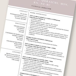 Nursing Portfolio Template – Canva Editable Design - Etsy