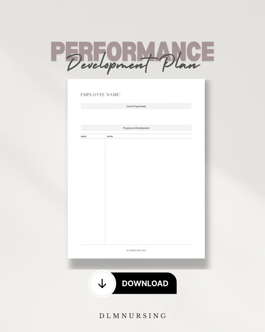 Professional Development Plan for Nurse Leaders (PDF Downloadable) - Etsy