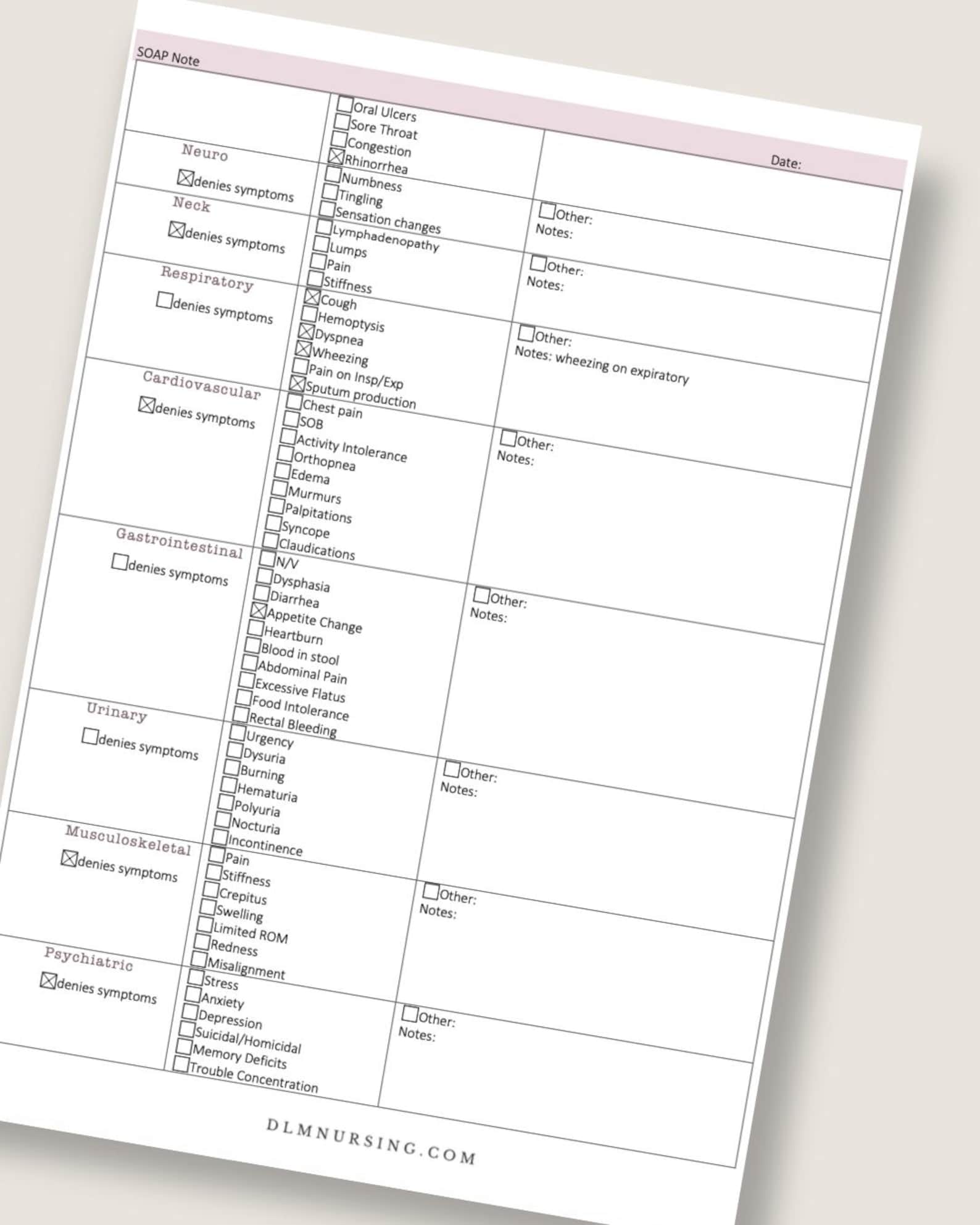 Essential SOAP Note Template for Health Professionals (MS Word Template ...