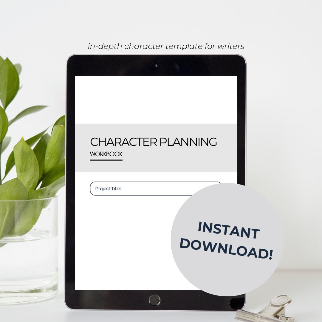 Character Development Workbook, Digital & Printable Template for ...