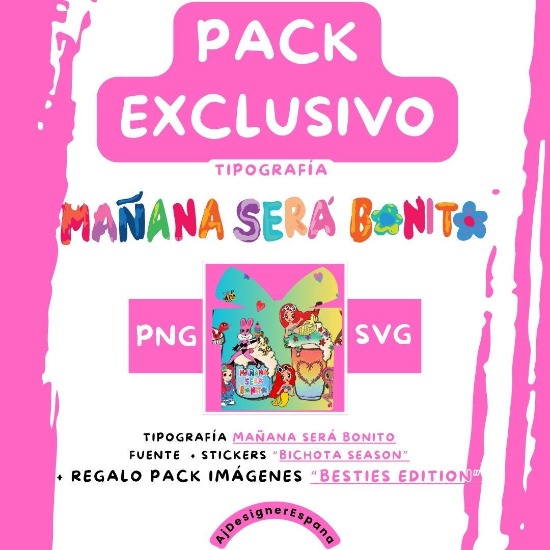 Karol G Typography, Gift Pack Images Besties, Tomorrow Will Be ...