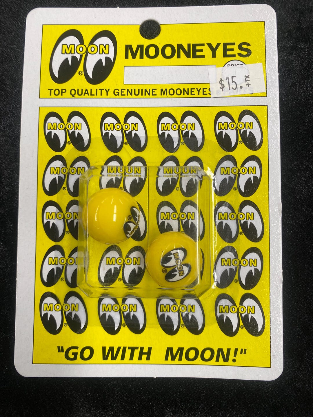 MOONEYES Yellow Moon Air Valve Stem Caps - Etsy