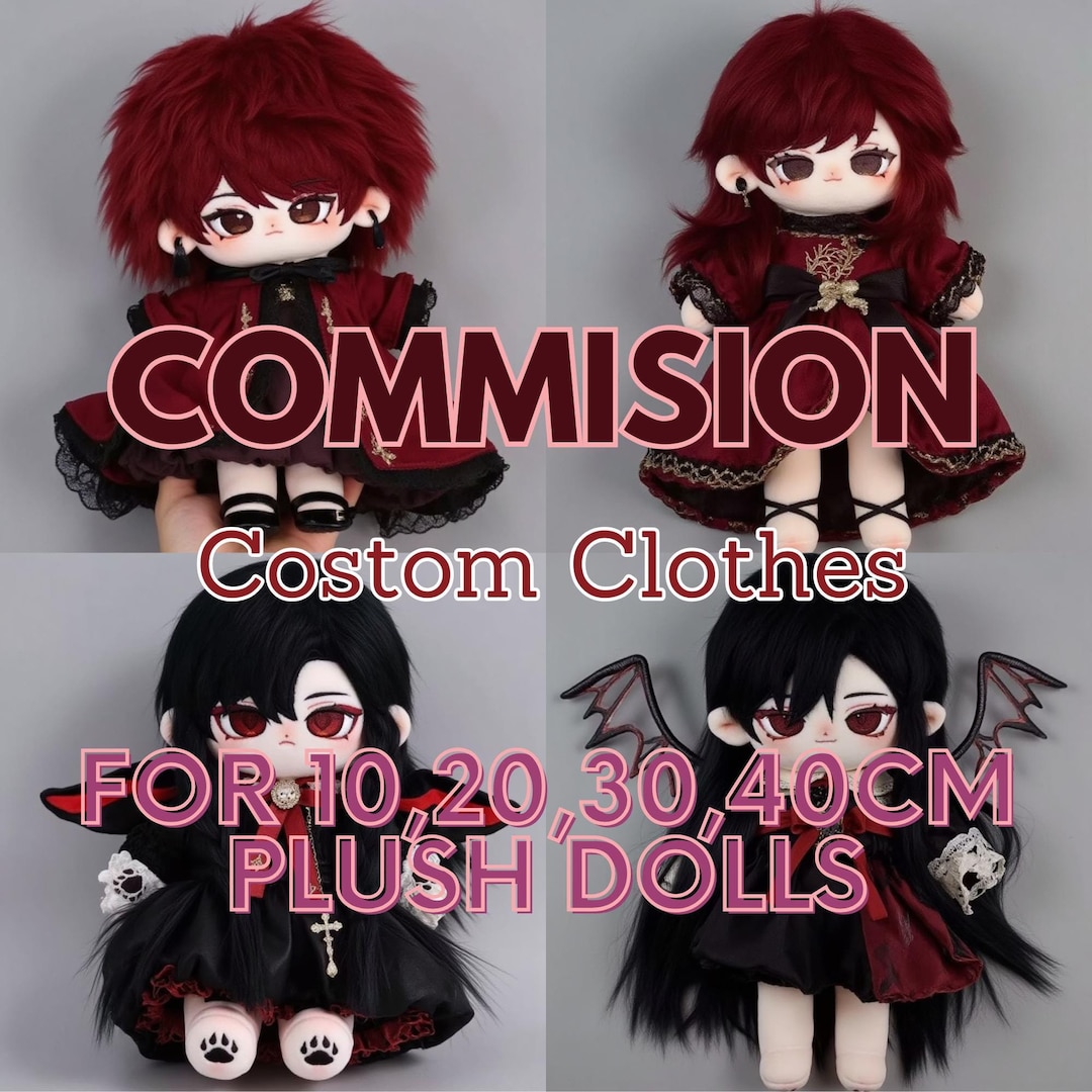 Customized 10/20//30/40 Cm Plush Doll Clothes,oc Clothes,handmade Doll ...