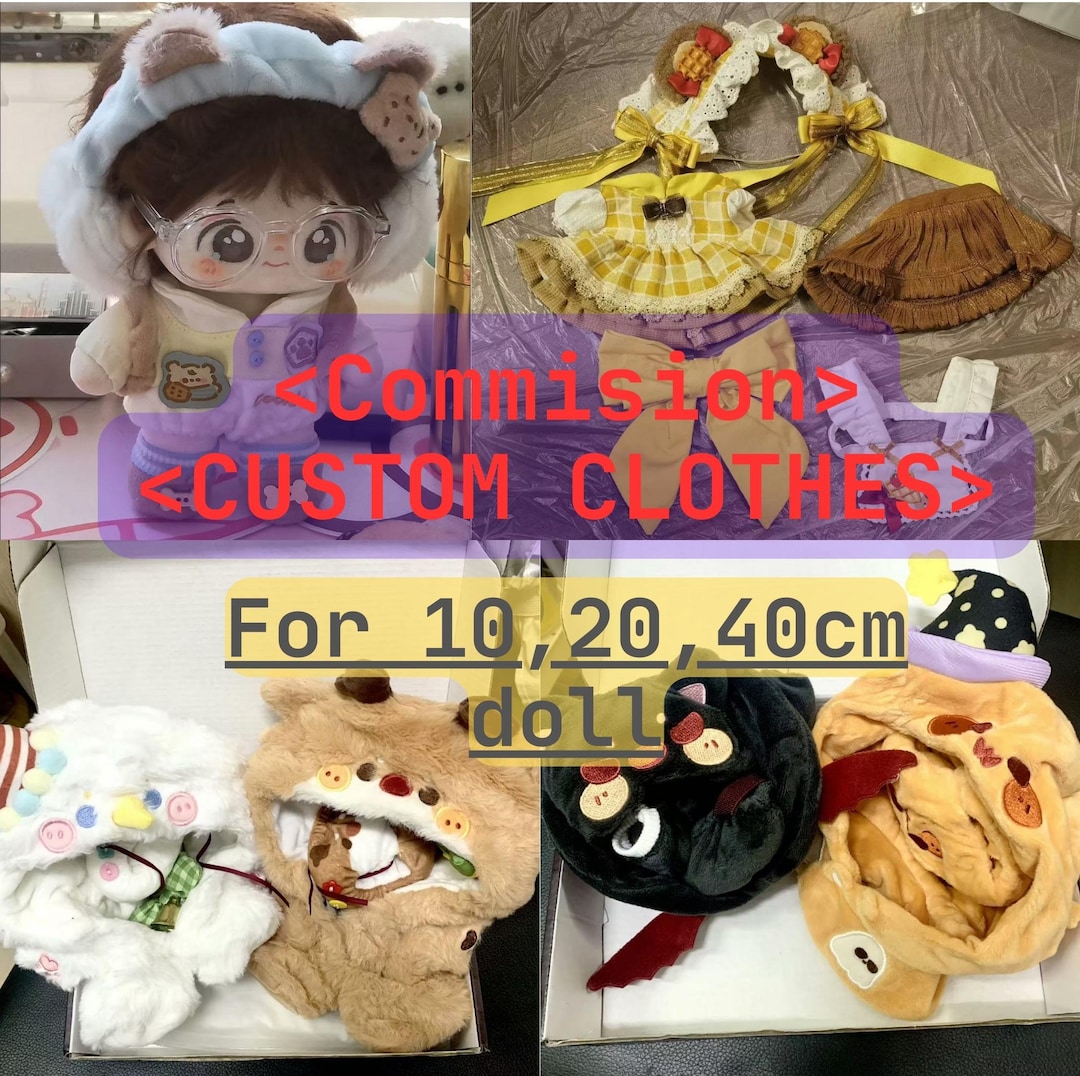 Customized 10/20//30/40 Cm Plush Doll Clothes,oc Clothes,handmade Doll ...