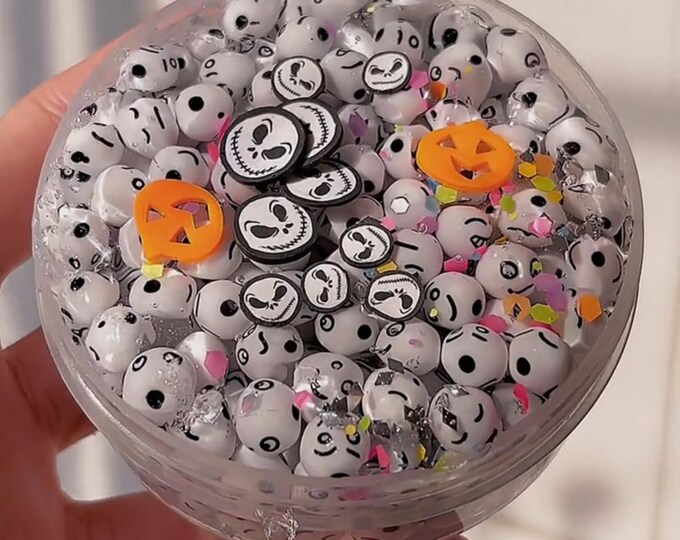 Halloween Slime,pumpkin Light Slime,skull Slime,fluffy Slime,birthday ...