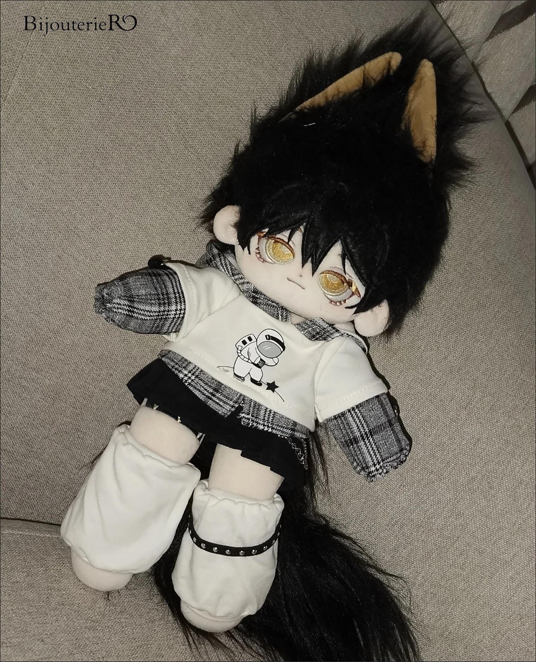 Urban Night Stalker Dress Set for 30cm Furui Dolls,plush Doll's Clothes ...