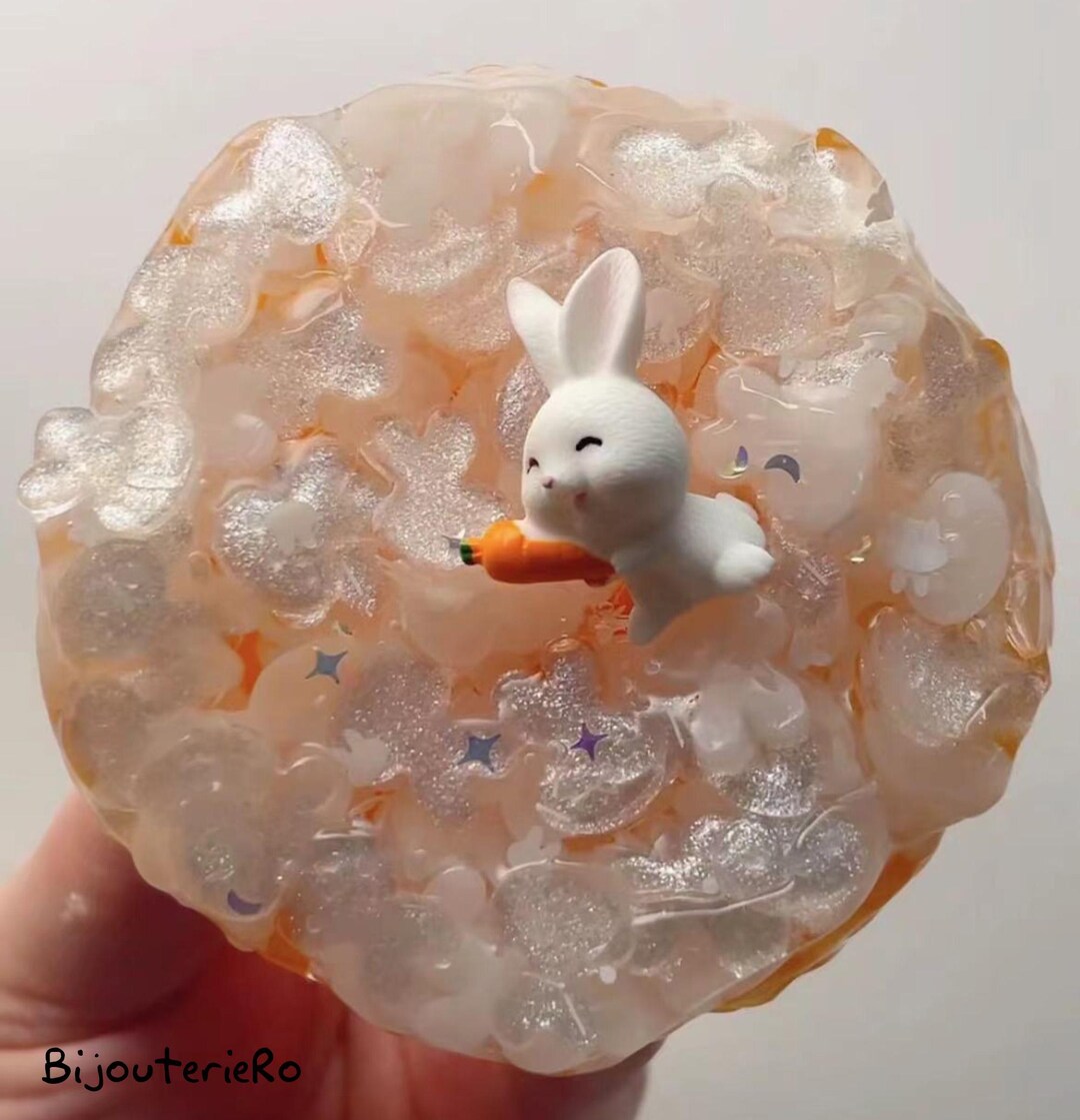 Bunny Slime,card Love Critter Slime,colorful Slime,fluffy Slime ...