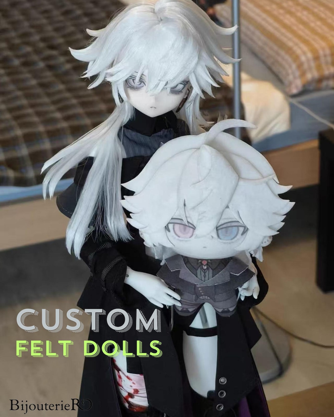 Customized 10cm/3.9inch Cute Plush Dolls,custom Felt Doll,picture Doll ...