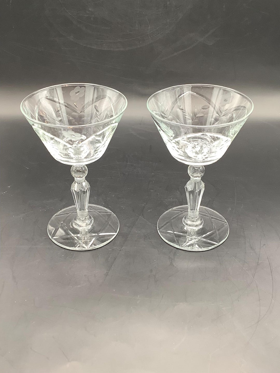 Rock Sharpe LUXURY Cut Crystal Champagne Cocktail Glass (stem 3006) Set ...