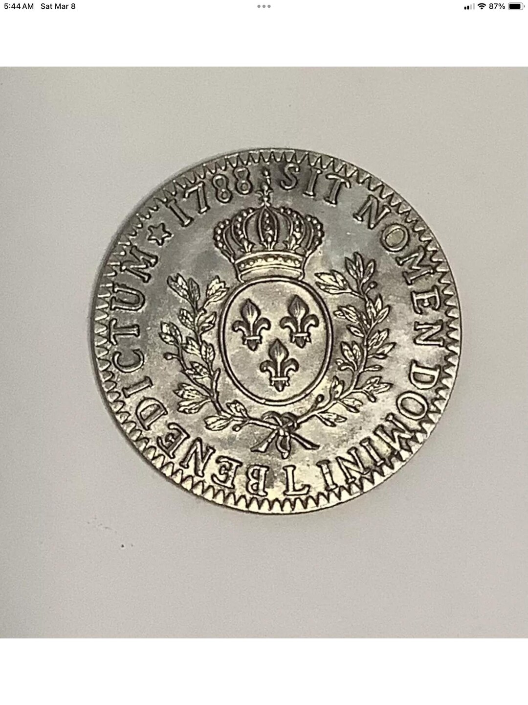 Rare 1930s King Louis Coin Steel Paperweight Memorabilia Nomen ...