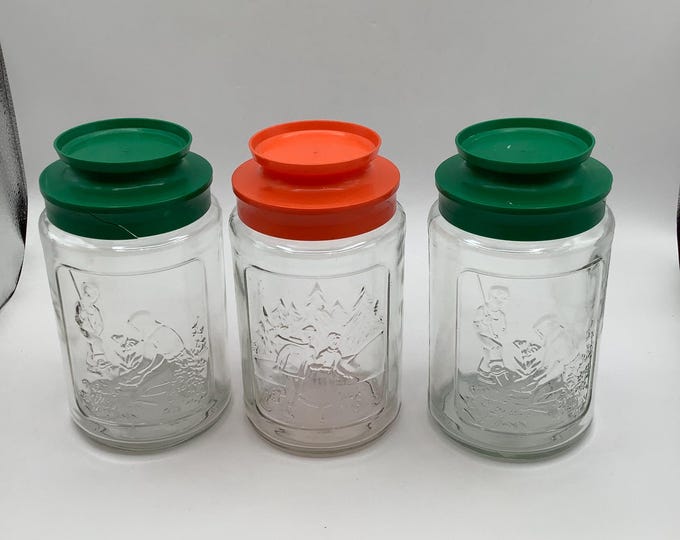 Vintage Tang Glass Jar - Etsy