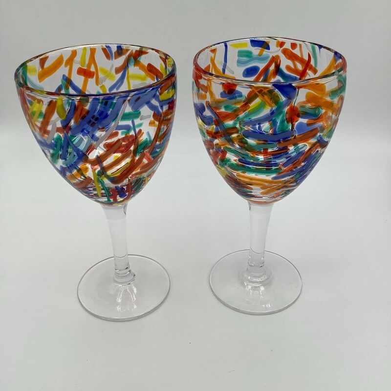Goblet Glasses - Etsy