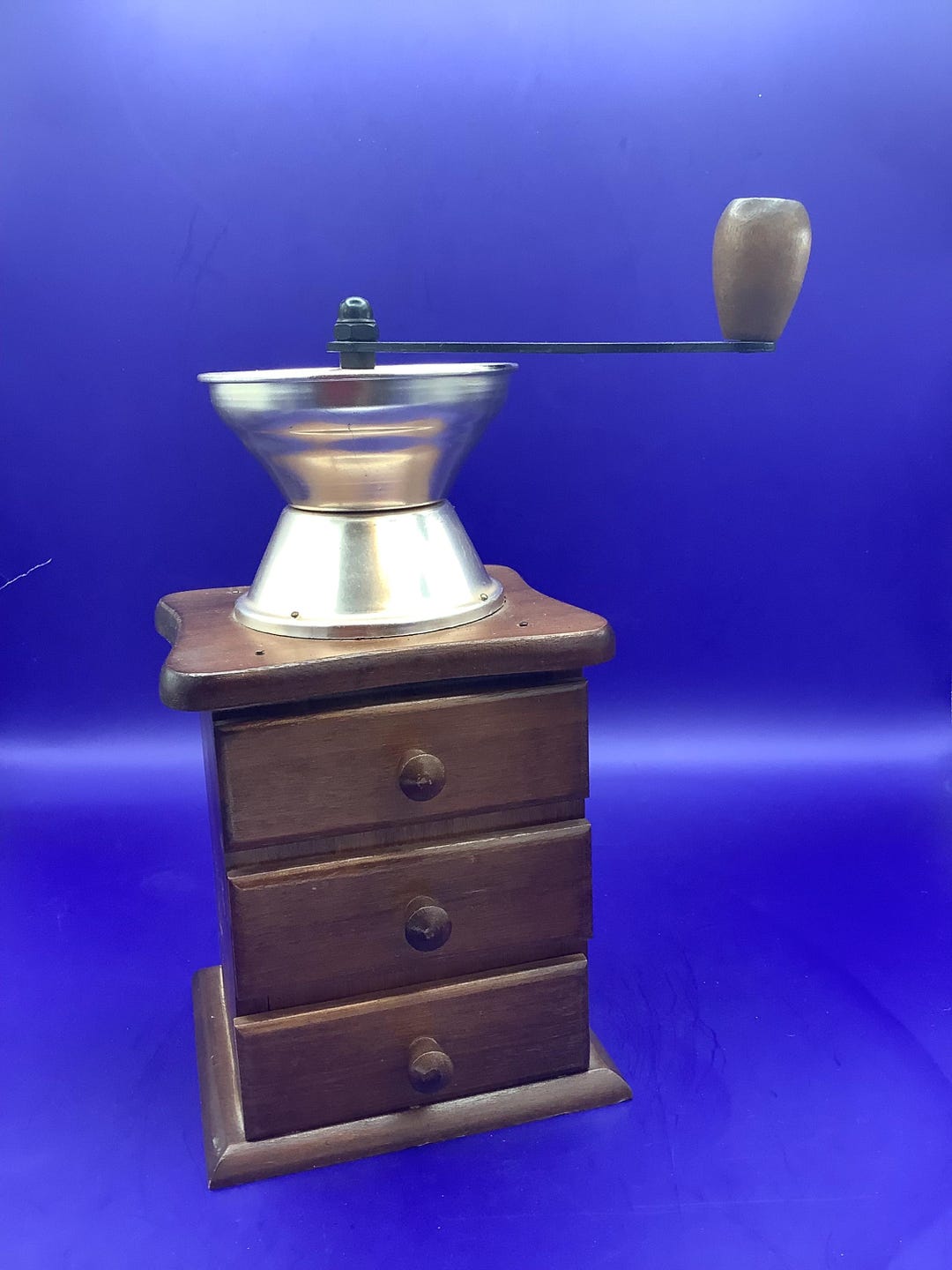 Rare Wooden Coffee/condiment Grinder Vintage Style Manual Coffee ...