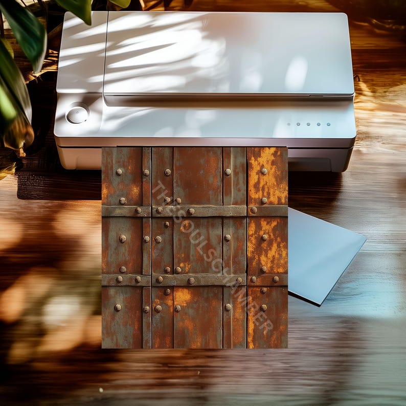 Rust Rivets Texture: Urbex Steampunk Printable Pages (digital Download ...