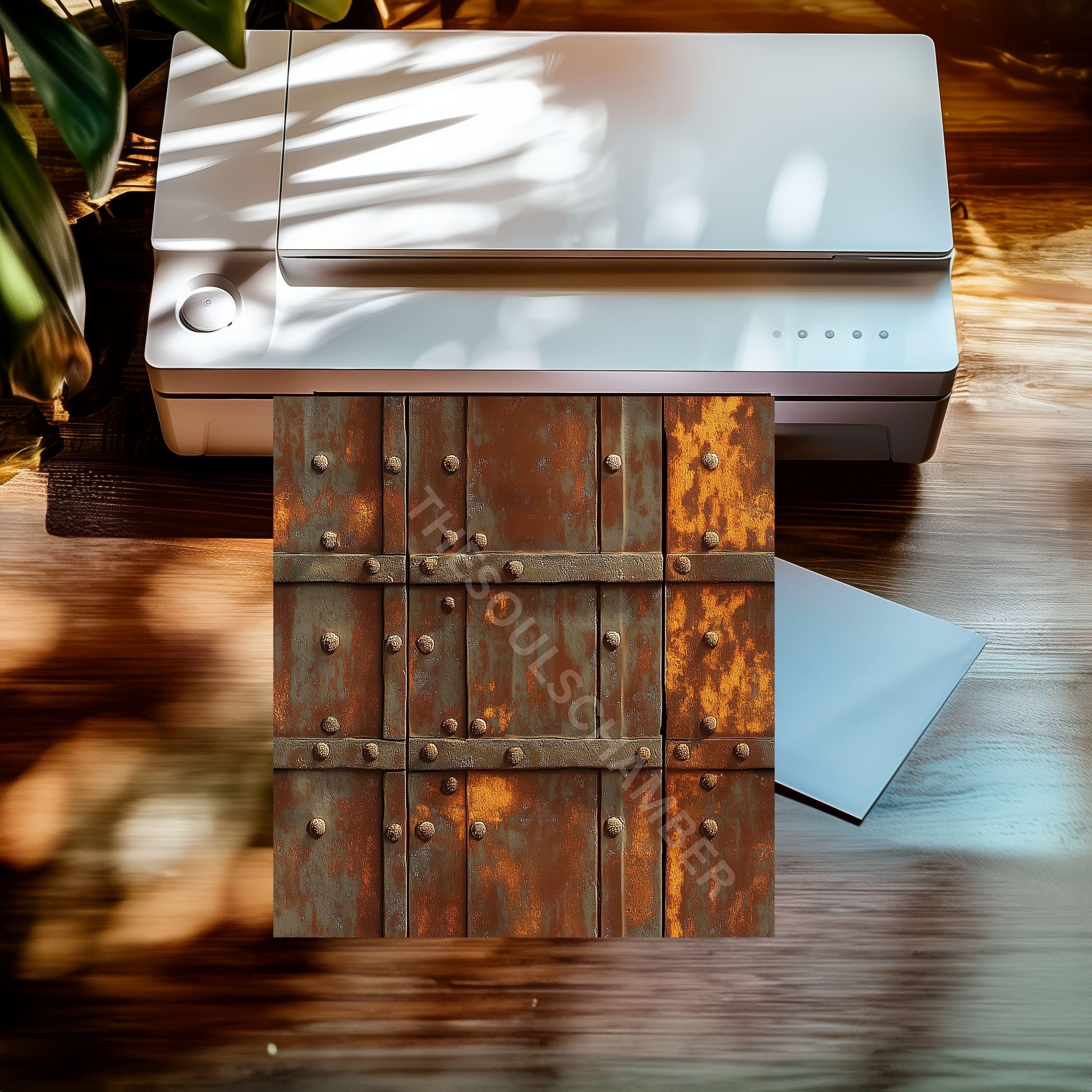 Rust Rivets Texture: Urbex Steampunk Printable Pages (digital Download ...