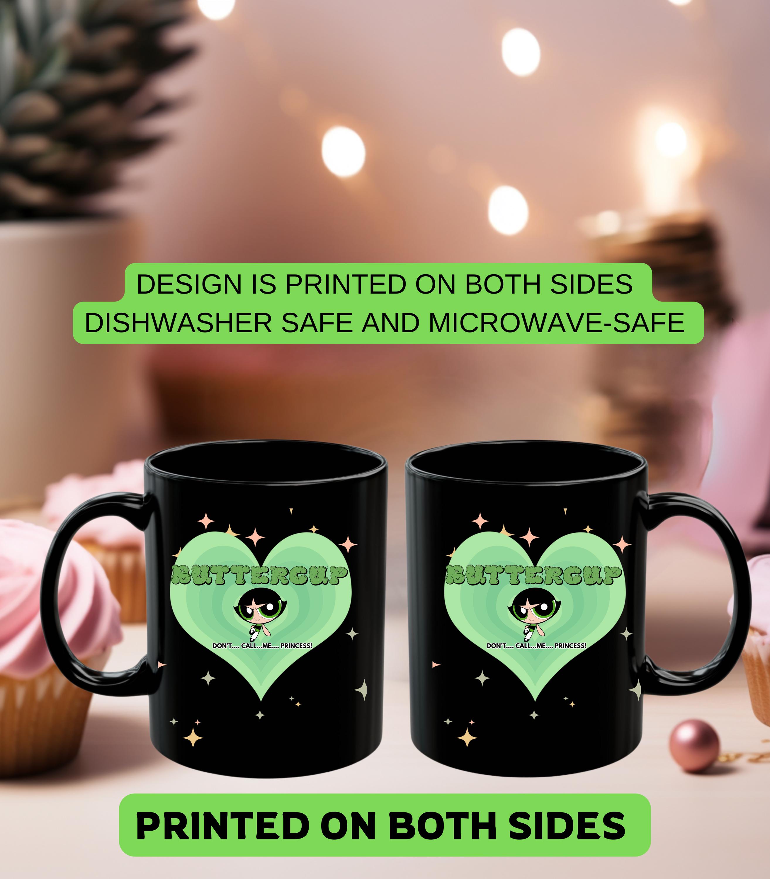 Power Puff Girls Heart Mug| Powerpuff Girl | Buttercup Powerpuff Girl ...