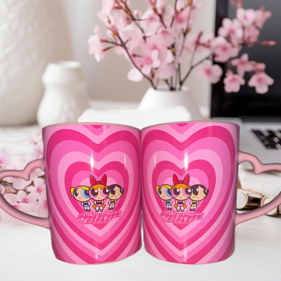 Power Puff Girls Heart Mug , Power Puff Girls, Preppy Aesthetic ...