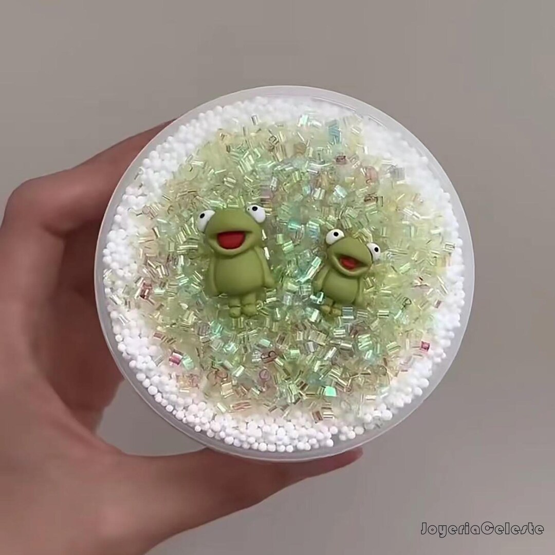 Frog Slimewhite Slimeclay Slimestress Relief Slimefluffy Slimestress ...