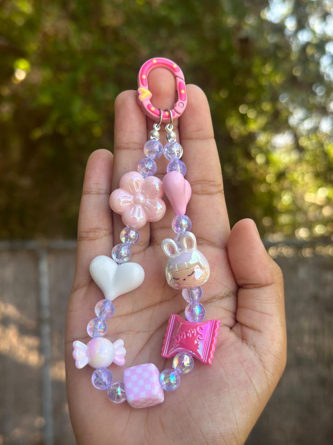 Our “mara” Kawaii KEYCHAIN in Pink, BAGCHARM, Owala Charm With FREE ...