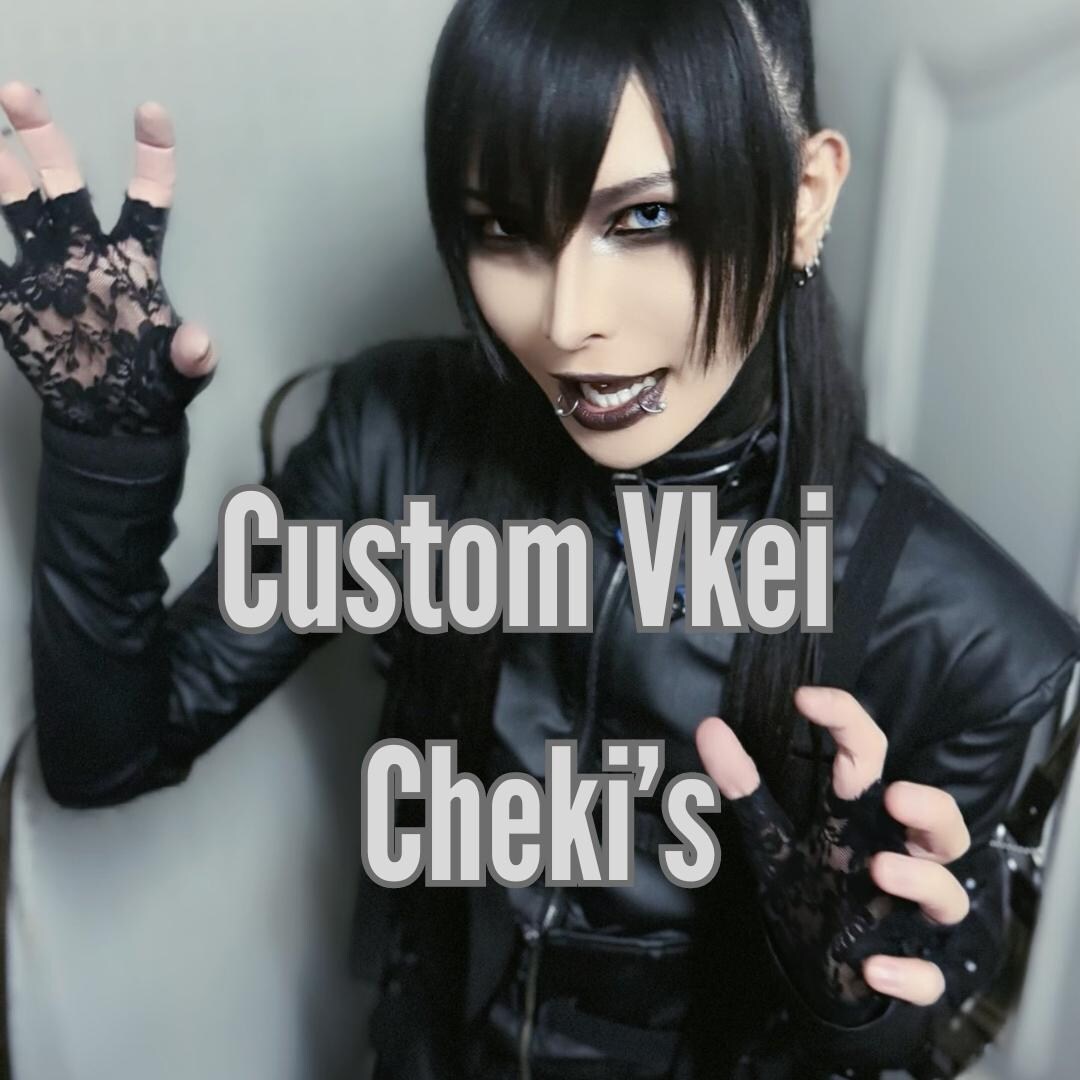 Custom Visual Kei (vkei) Inspired Cheki チェキ Photocard / Polaroid Card ...