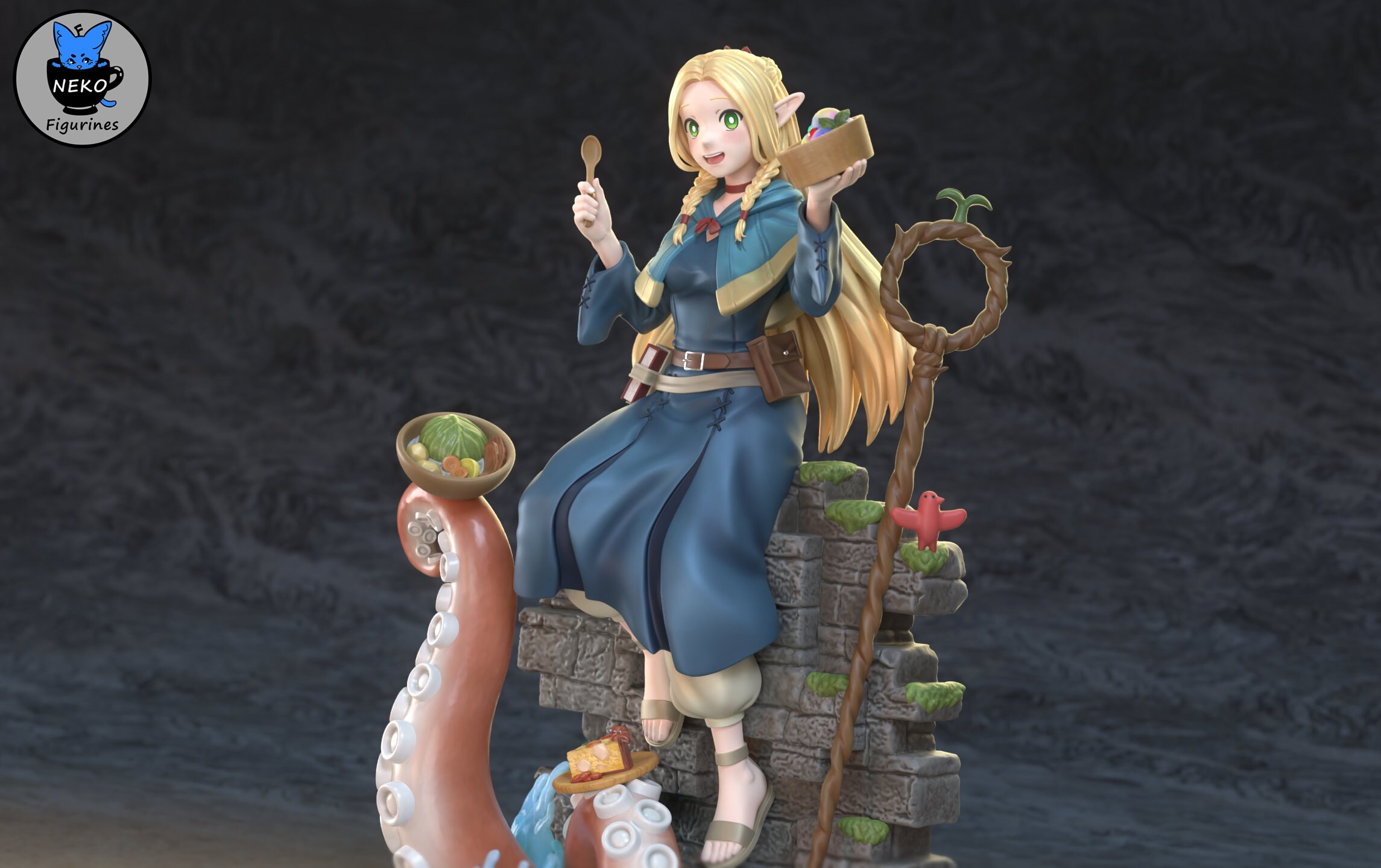 Marcille Donato Dungeon Meshi 8K SLA 3D Print Figure Resin Garage Kit ...