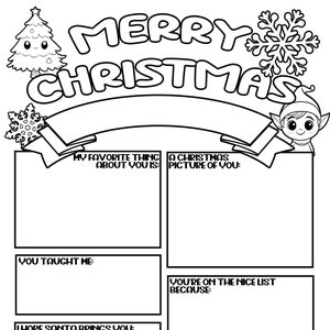 Christmas Teacher Appreciation Gift, Coloring Page for Teacher Parent ...