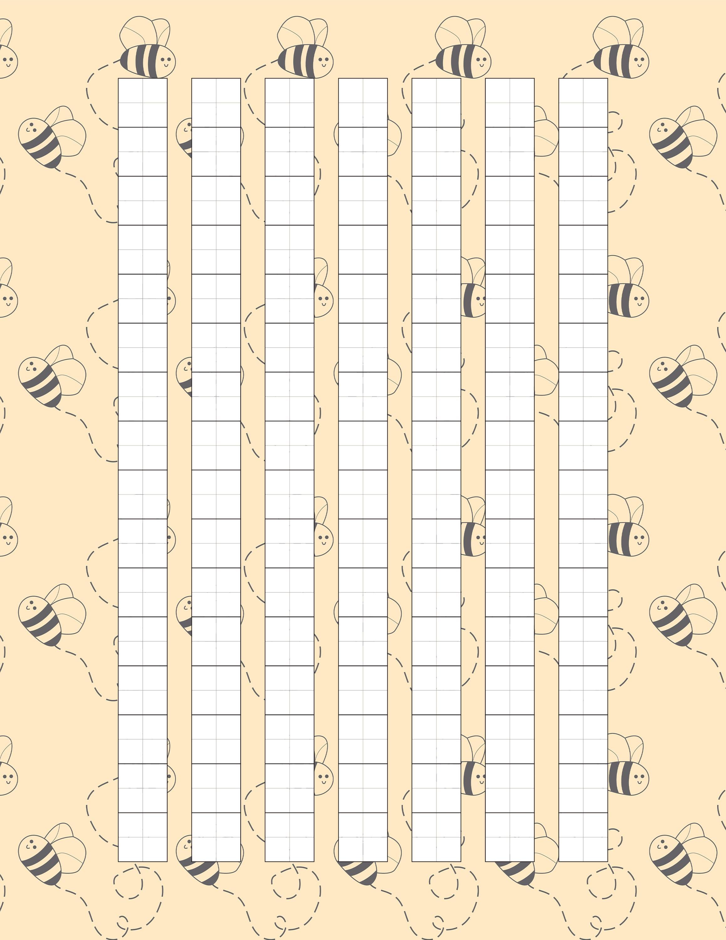Cute Kawaii Kanji Writing Practice Sheets, Printable Kawaii Stationery ...