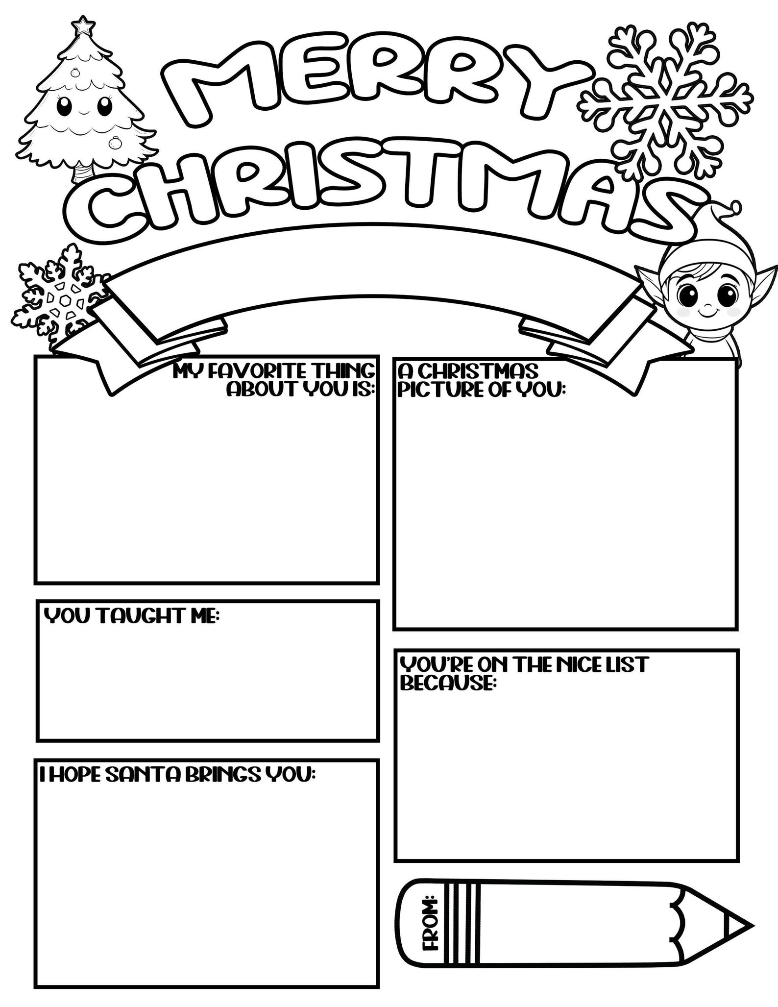 Christmas Teacher Appreciation Gift, Coloring Page for Teacher Parent ...