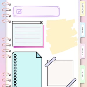 Pastel Digital Planner, Minimalist Digital Planner, Undated Planner PDF ...