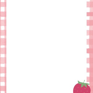 Strawberry Kawaii Printable Stationery Set, 3 Sizes Cute Pink ...