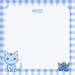 Blue Kawaii Printable Post-it Notes, Cute Blue Printable Kawaii ...