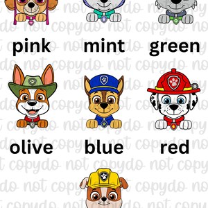 Dog Patrol Name Plate Png - Etsy